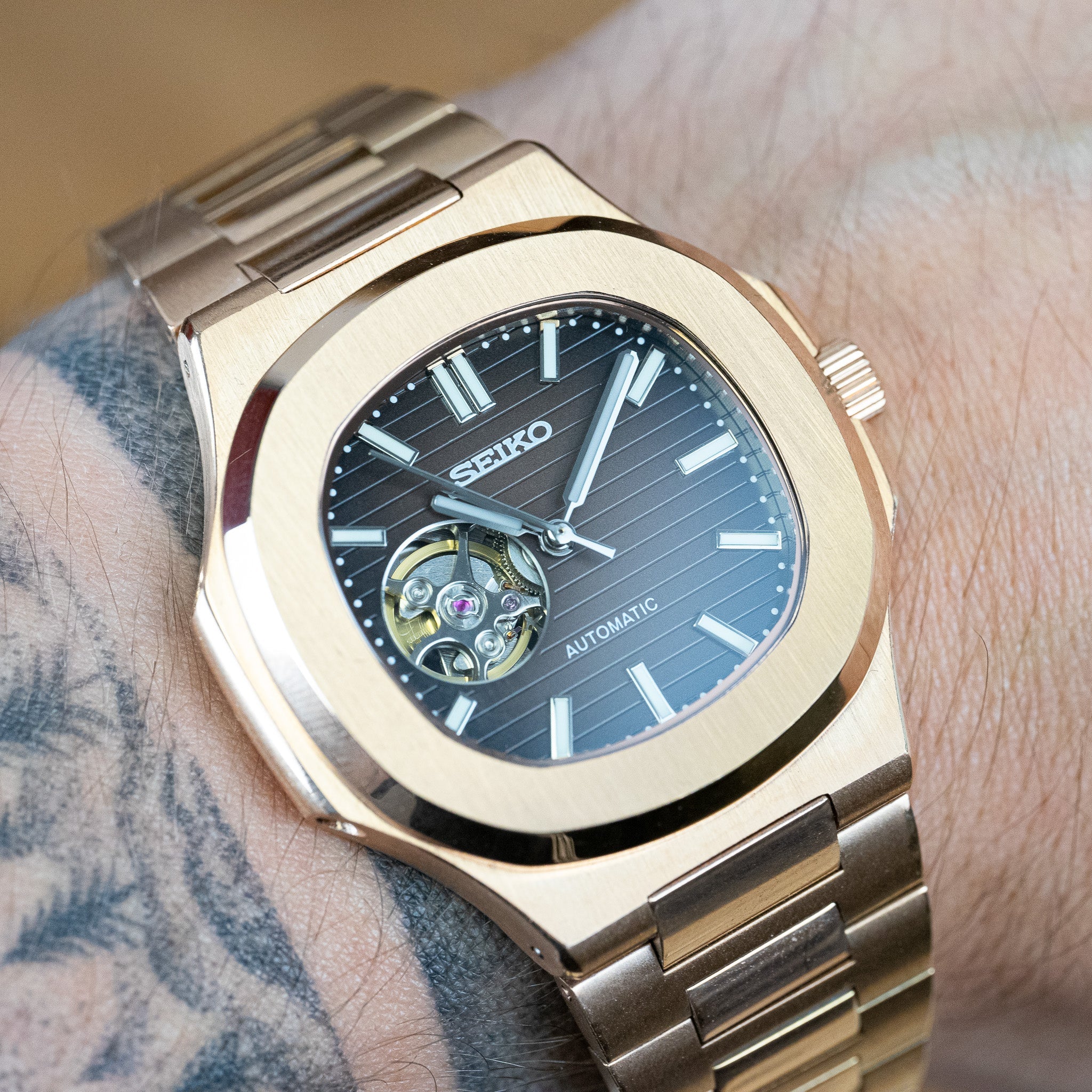 MOD CHOCOLATE OPEN HEART NAUT - MONTRE A PAPY Montre Automatique Mod ...