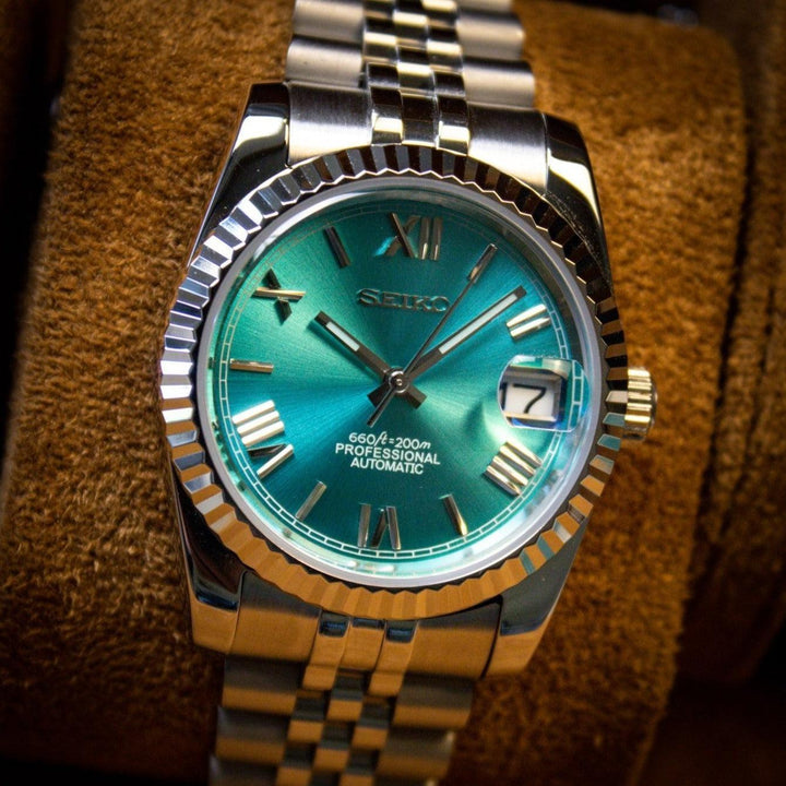 SEIKO MOD - CUSTOM WATCHES - MONTRE A PAPY - MOD SANTOS - DATEJUST